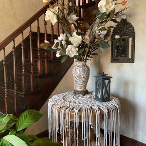 Macrame Round Table Throw - Etsy