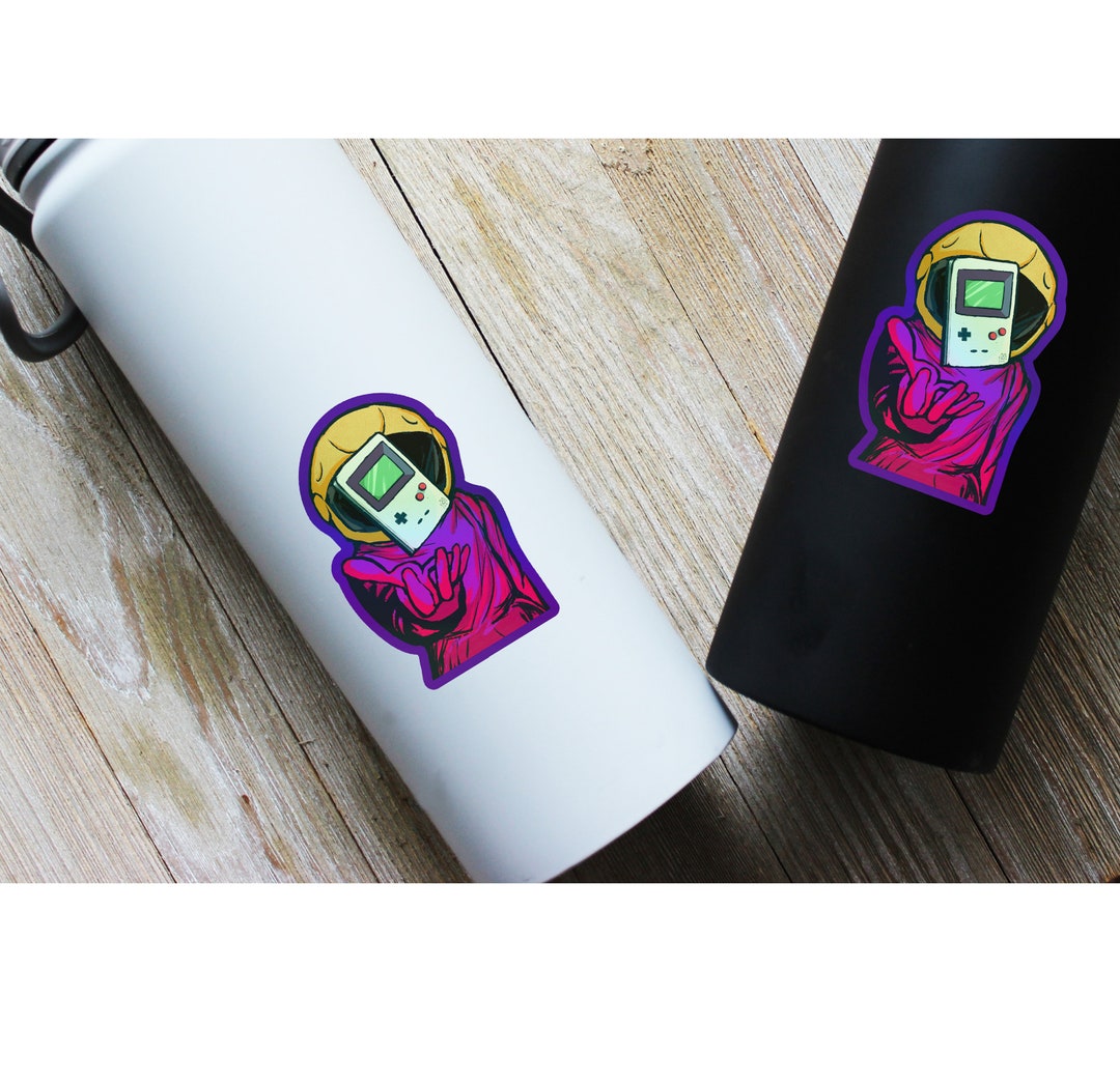 Holographic Astronaut Video Game Sticker: Retro Space Die Cut - Etsy