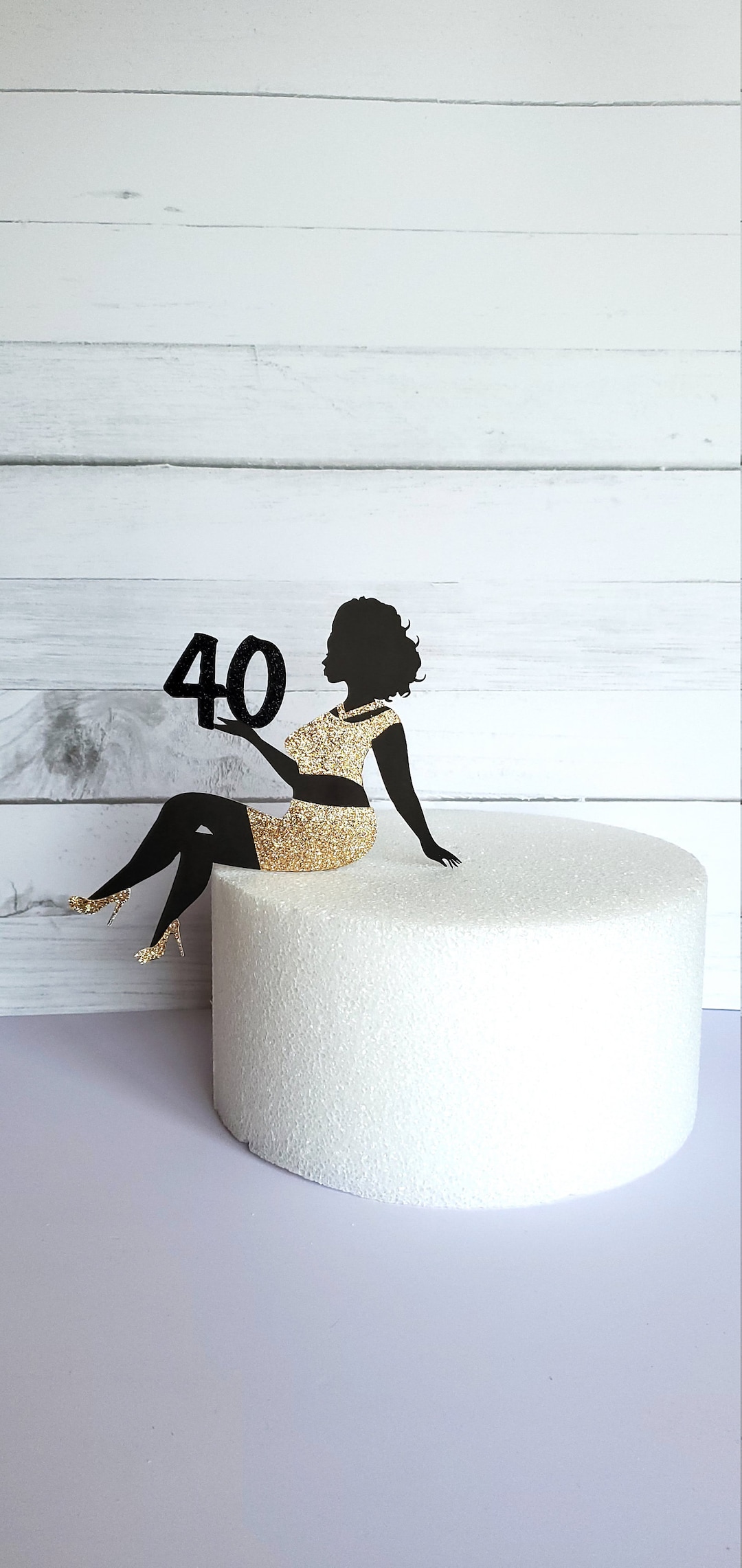 Sitting Girl Cake Topper, Sitting Woman Cake Topper, Birthday Cake ...