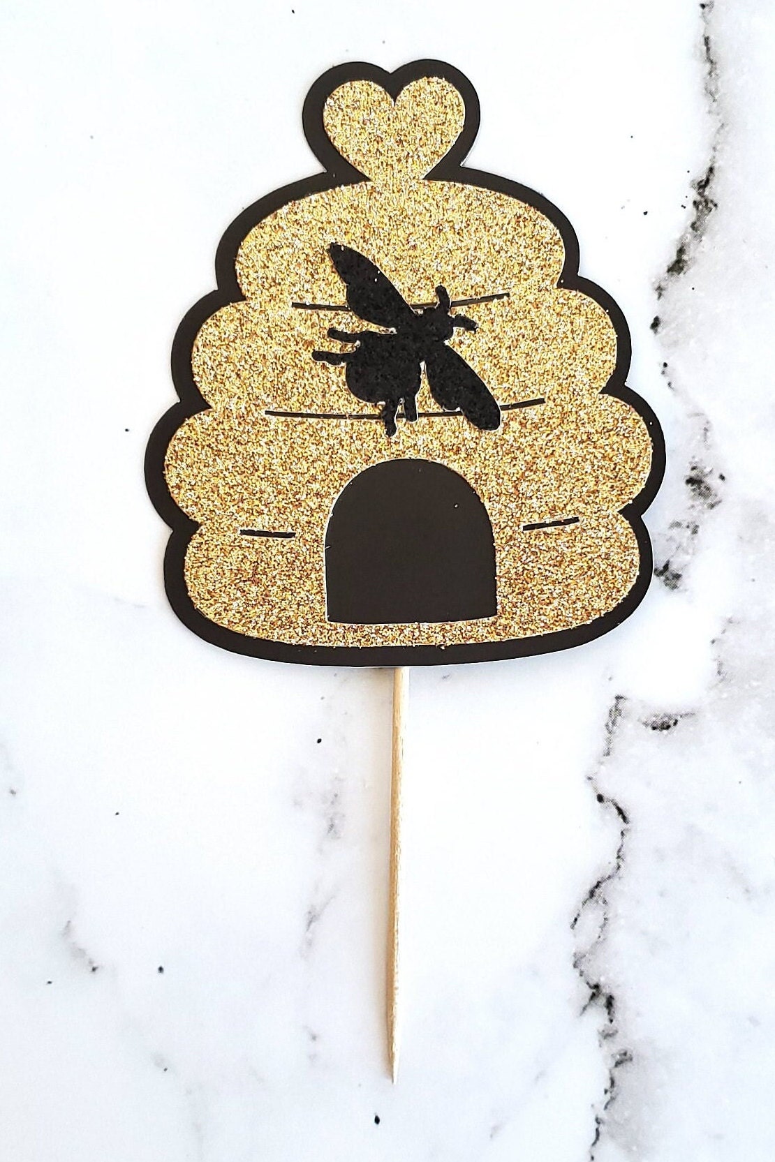 Bee Cupcake Toppers Honey Bee Topper Beehive Honeycomb - Etsy