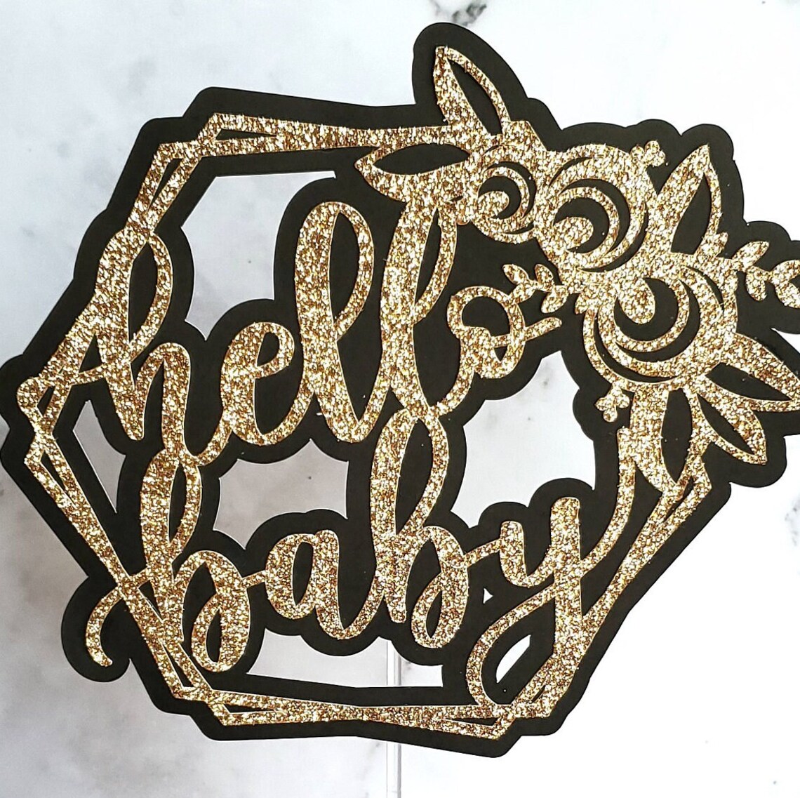 Hello Baby Cake Topper, Baby Shower Cake Topper - Etsy