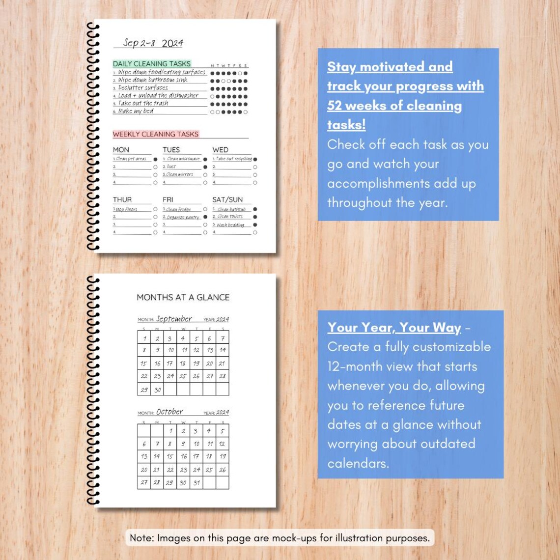 Complete Life Planner: Weekly Schedule, Budget, Cleaning, Debt - Etsy