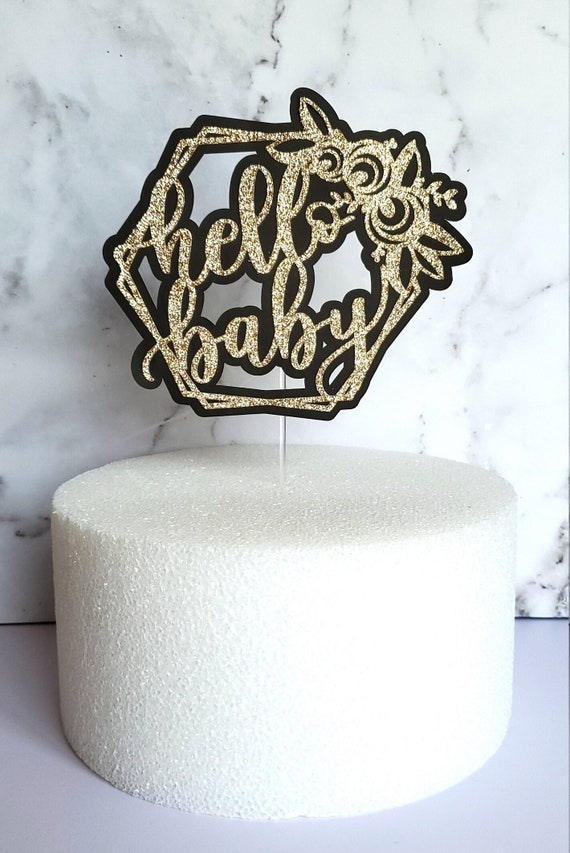 Hello Baby Cake Topper Baby Shower Cake Topper | Etsy
