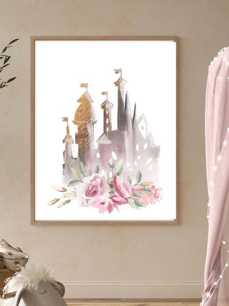 Castle Wall Printables, Bedroom Decor, Nursery Wall Art Print ...