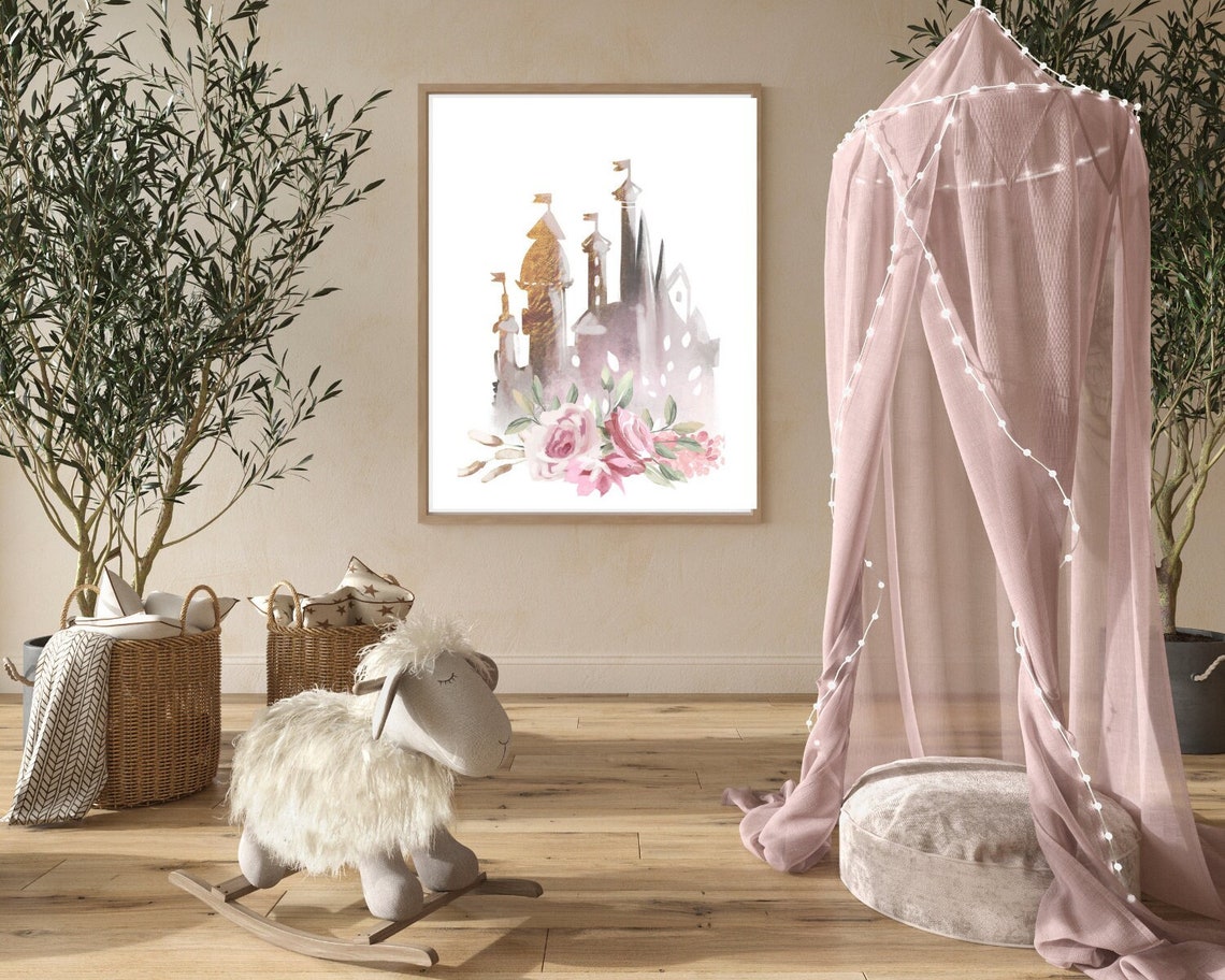 Castle Wall Printables Bedroom Decor Nursery Wall Art Print - Etsy