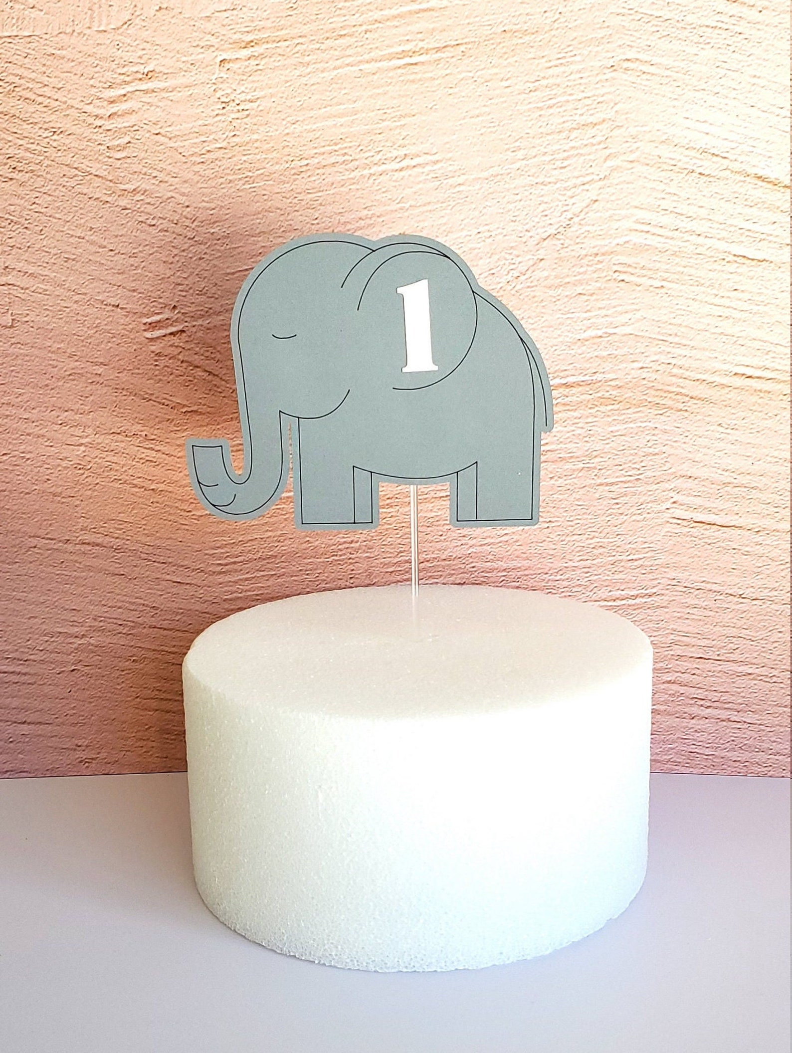 Custom Elephant Cake Topper First Birthday Birthday Cake - Etsy