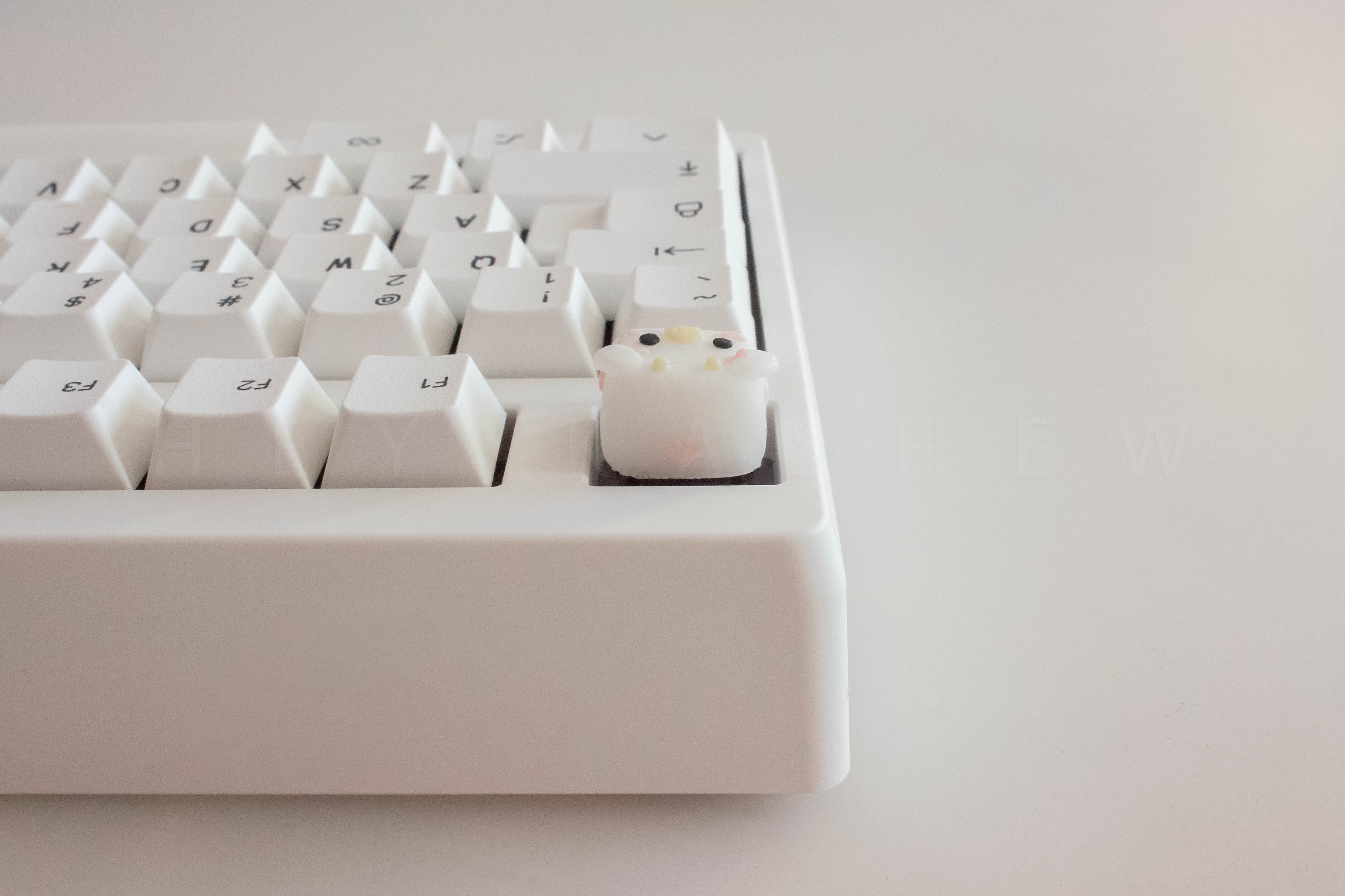 Strawberry Cow Keycap With Heart Spots Handmade Keycaps Mechanical ...