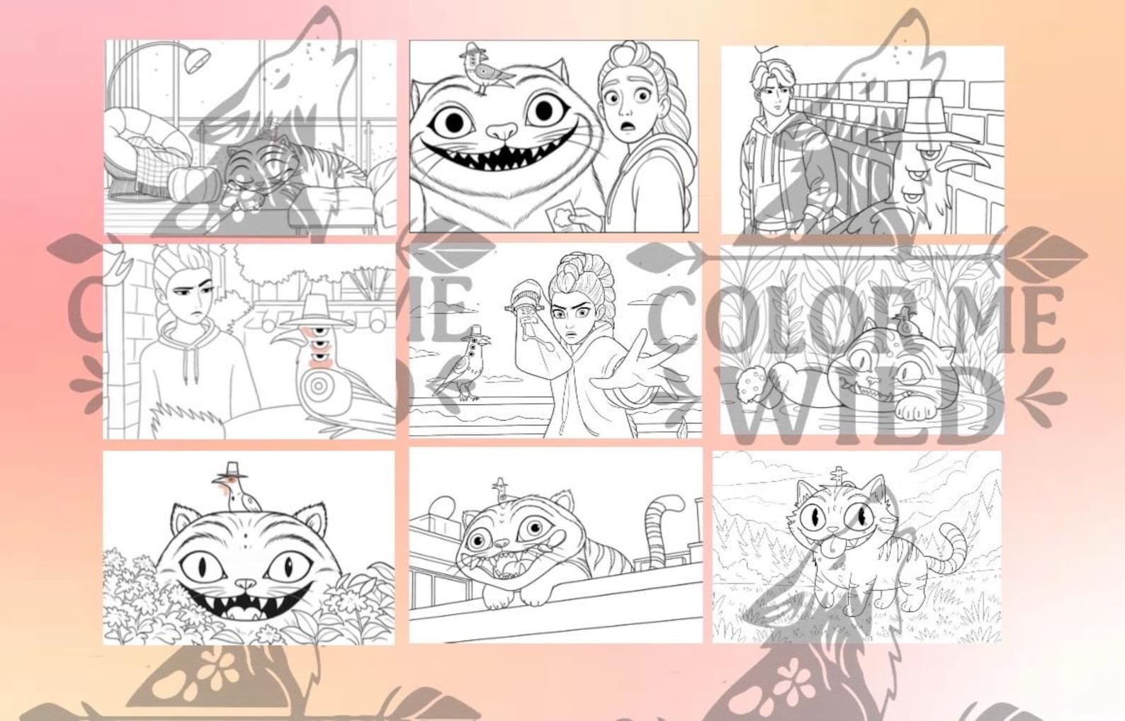 Derpy & Sussie Kpop Demon Hunters *20 Page* Coloring Book PDF - Etsy
