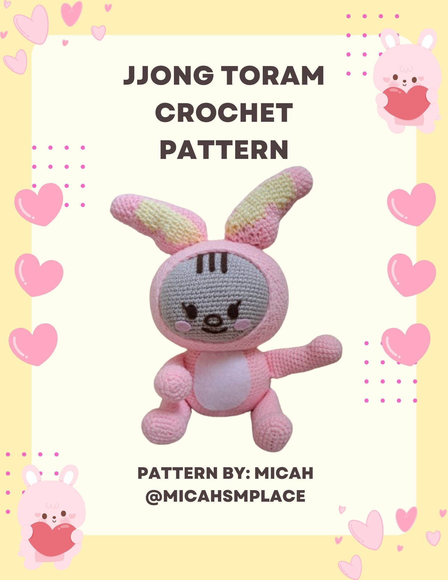 Crochet PATTERN: JJONG TORAM | Jeonghan, Artist Made Collection by ...