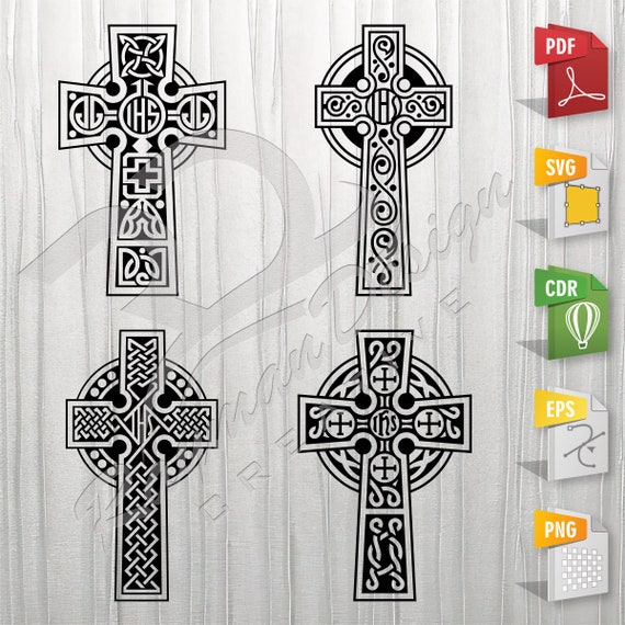 Cool Celtic Cross Outline