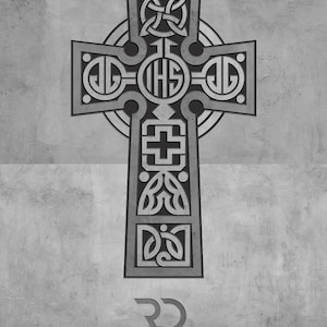 Celtic Crosses Bundle | Celtic Cross, Stencil, Outline, SVG, Vector Cut ...