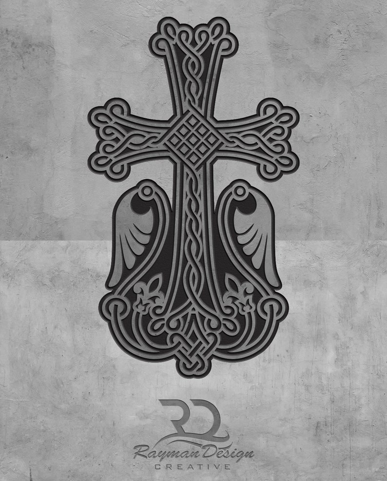 Armenian Crosses Bundle | Armenian Cross, Stencil, Outline, SVG, Vector ...