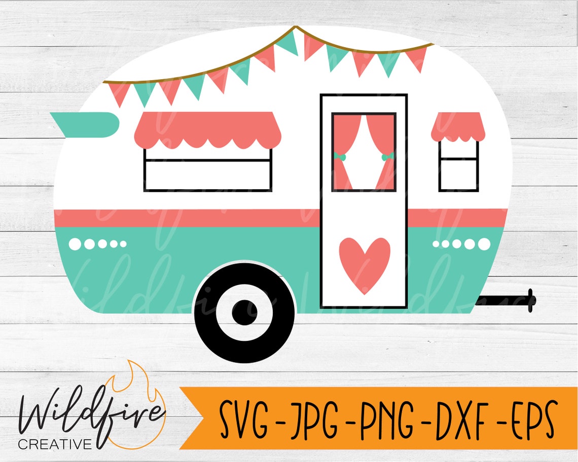 Camper SVG Retro Camper SVG Vintage Camper SVG Cut File - Etsy