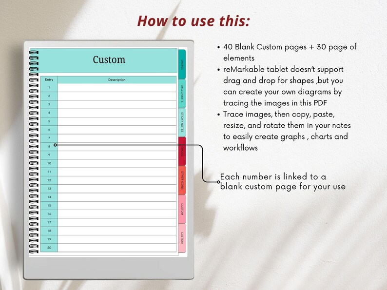 Shapes and Diagrams for Remarkable Paper Pro Journal Templates ...