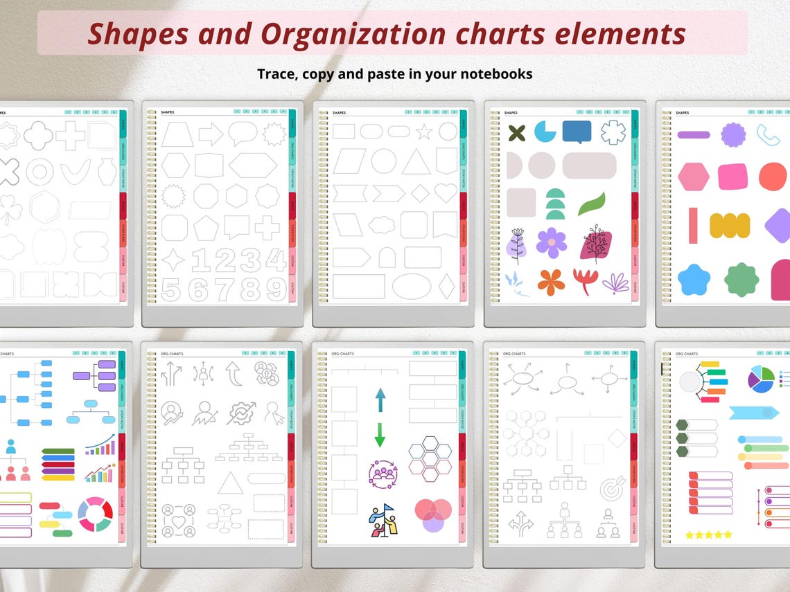 Shapes and Diagrams for Remarkable Paper Pro Journal Templates ...