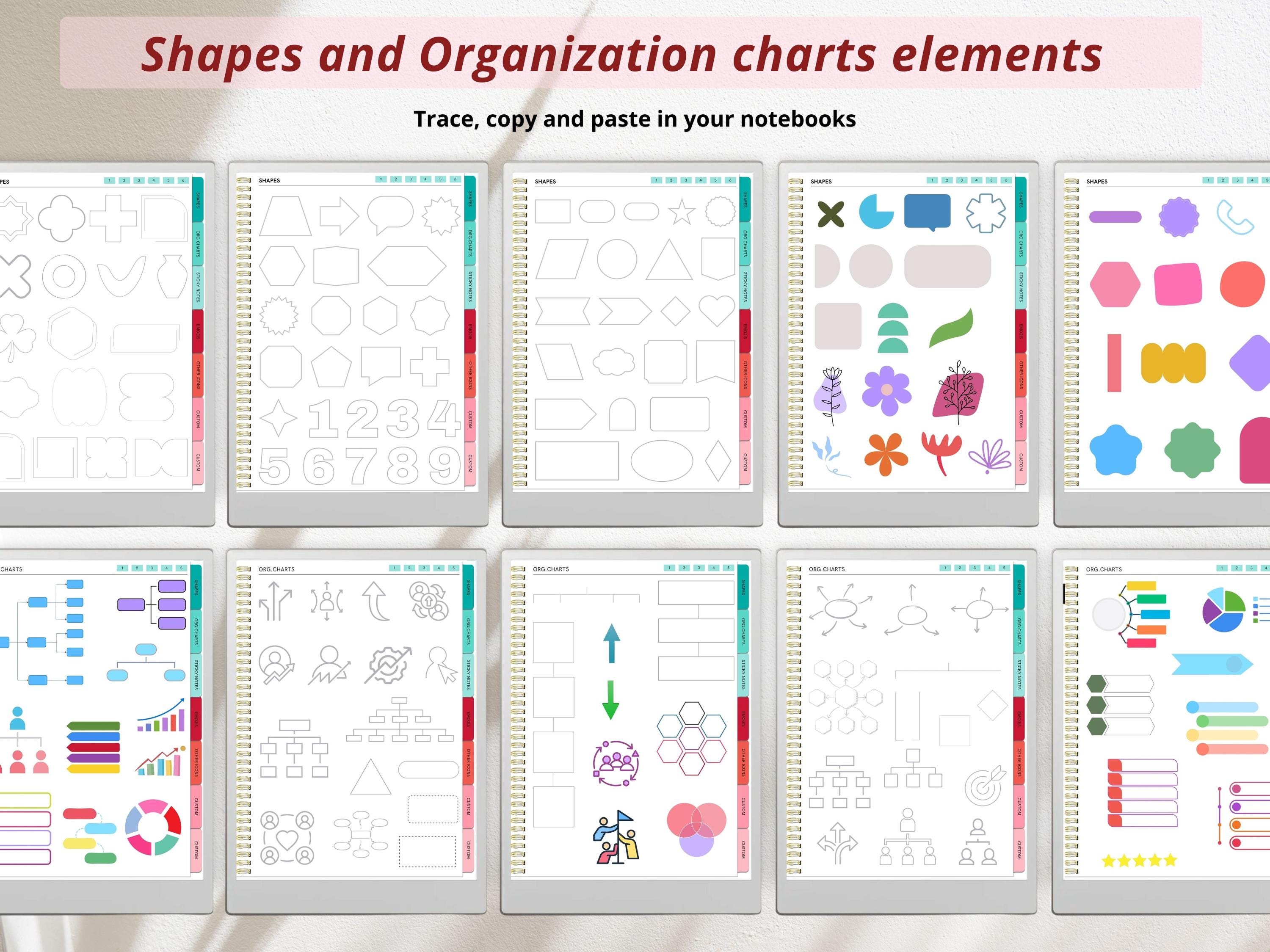 Shapes and Diagrams for Remarkable Paper Pro Journal Templates ...