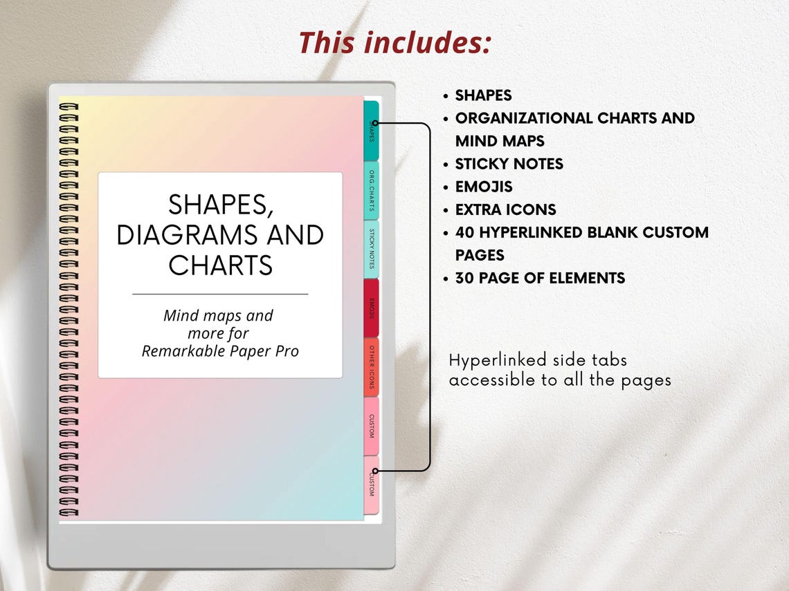 Shapes and Diagrams for Remarkable Paper Pro Journal Templates ...