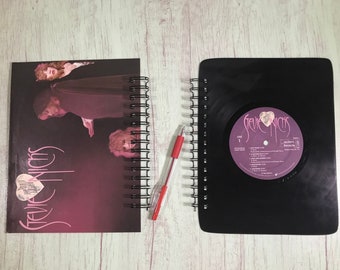 Recycled Stevie Nicks Vinyl Notebook,recycled Album Notebook, Music ...