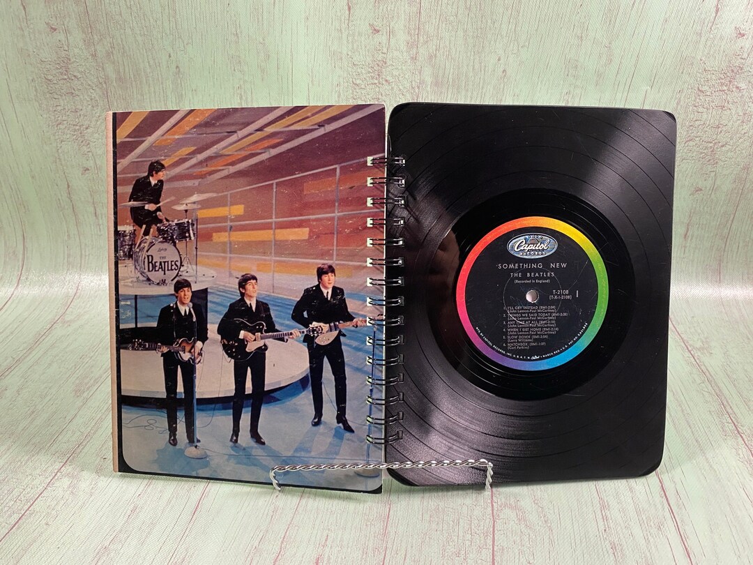 Beatles Recycled Album Notebook, Vinyl Record Notebook, Record Journal ...