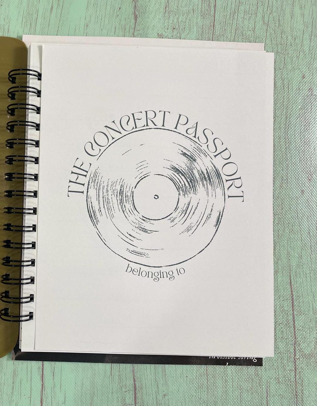 Concert Journal Paper, *add to Any Notebook*, Paper Variation ...