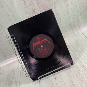 Metallica Vinyl Record Notebook: Upcycled Music Journal - Etsy