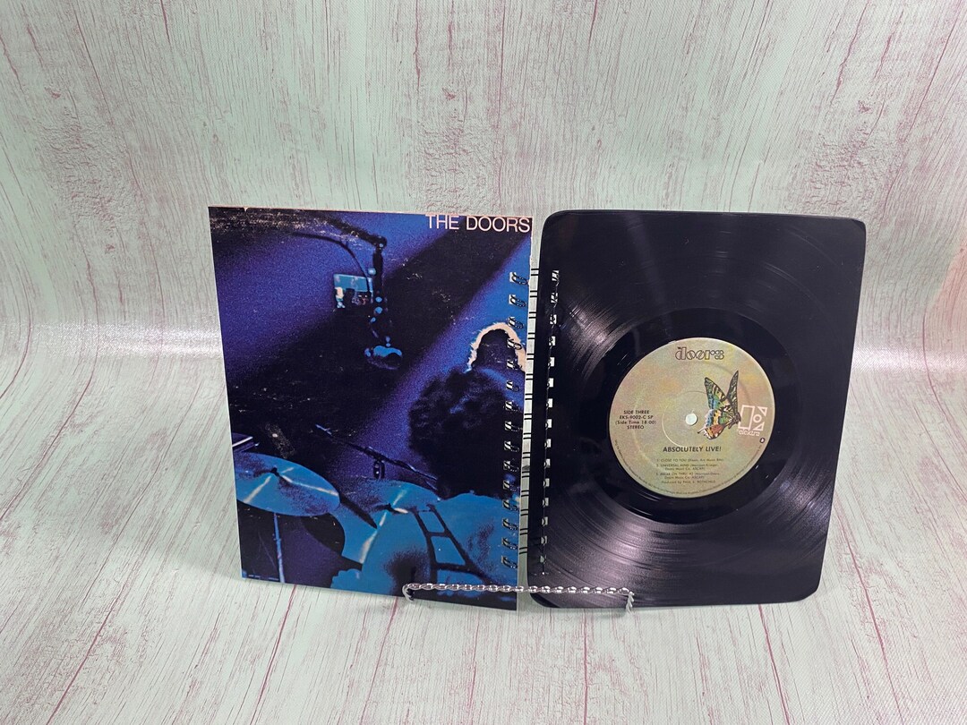 The Doors Vinyl Record Notebook/record Journal/recycled Journal/music ...