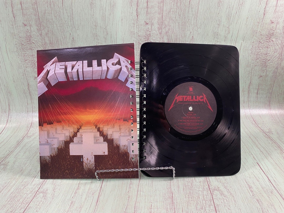Metallica Vinyl Record Notebook: Upcycled Music Journal - Etsy