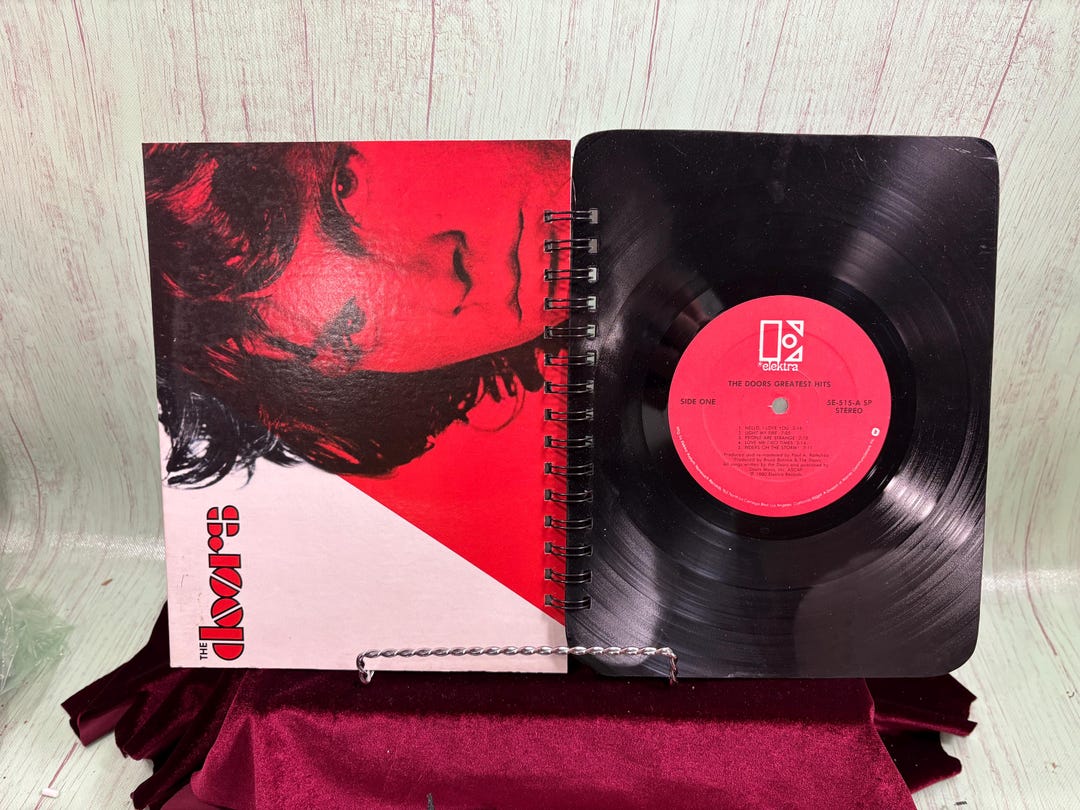 The Doors Upcycled Vinyl Record Notebook: Music Lover's Journal - Etsy