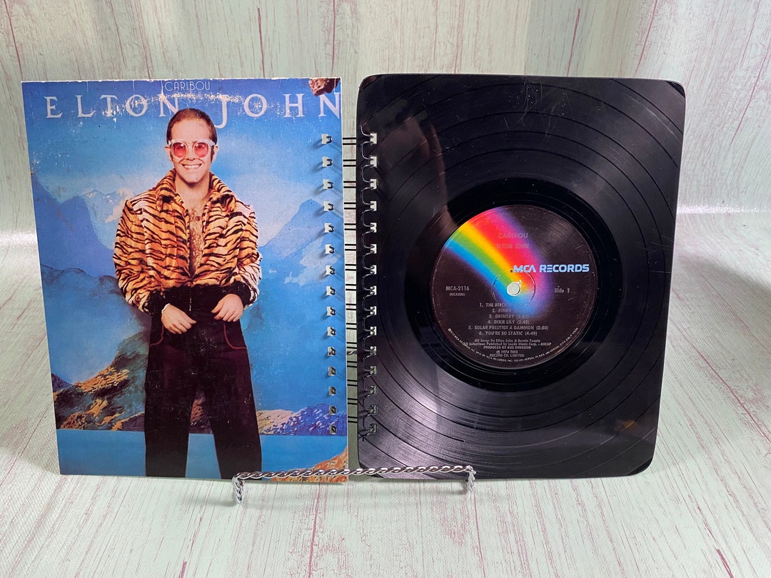 Recycled Elton John Vinyl Record Journal: Music Lover Gift - Etsy UK