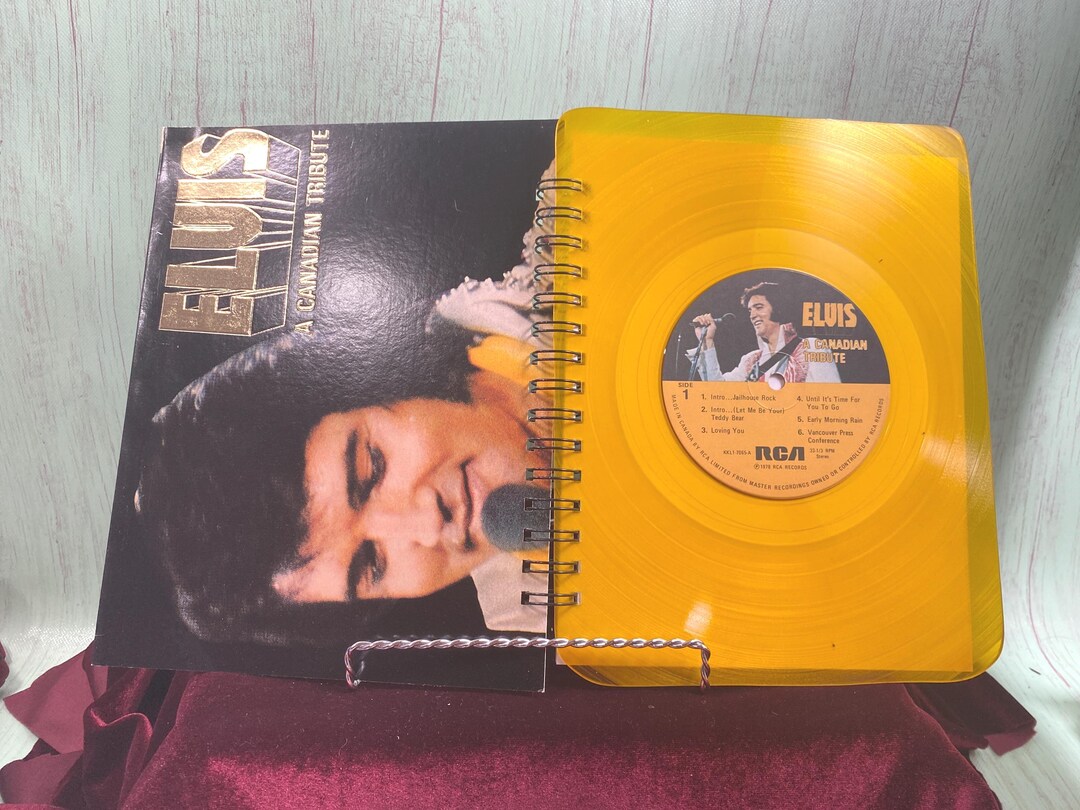 Recycled Elvis Vinyl Record Notebook: Concert Journal - Etsy