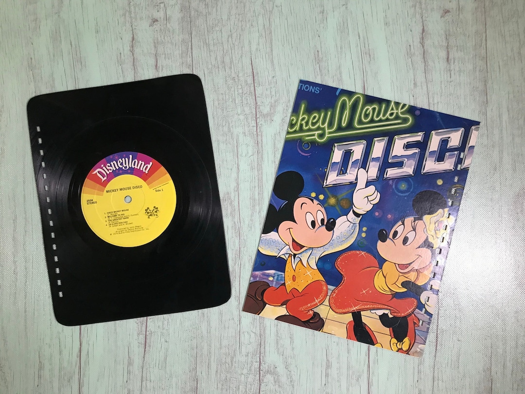 Upcycled Vinyl Record Notebook: Mickey Mouse Music Journal - Etsy