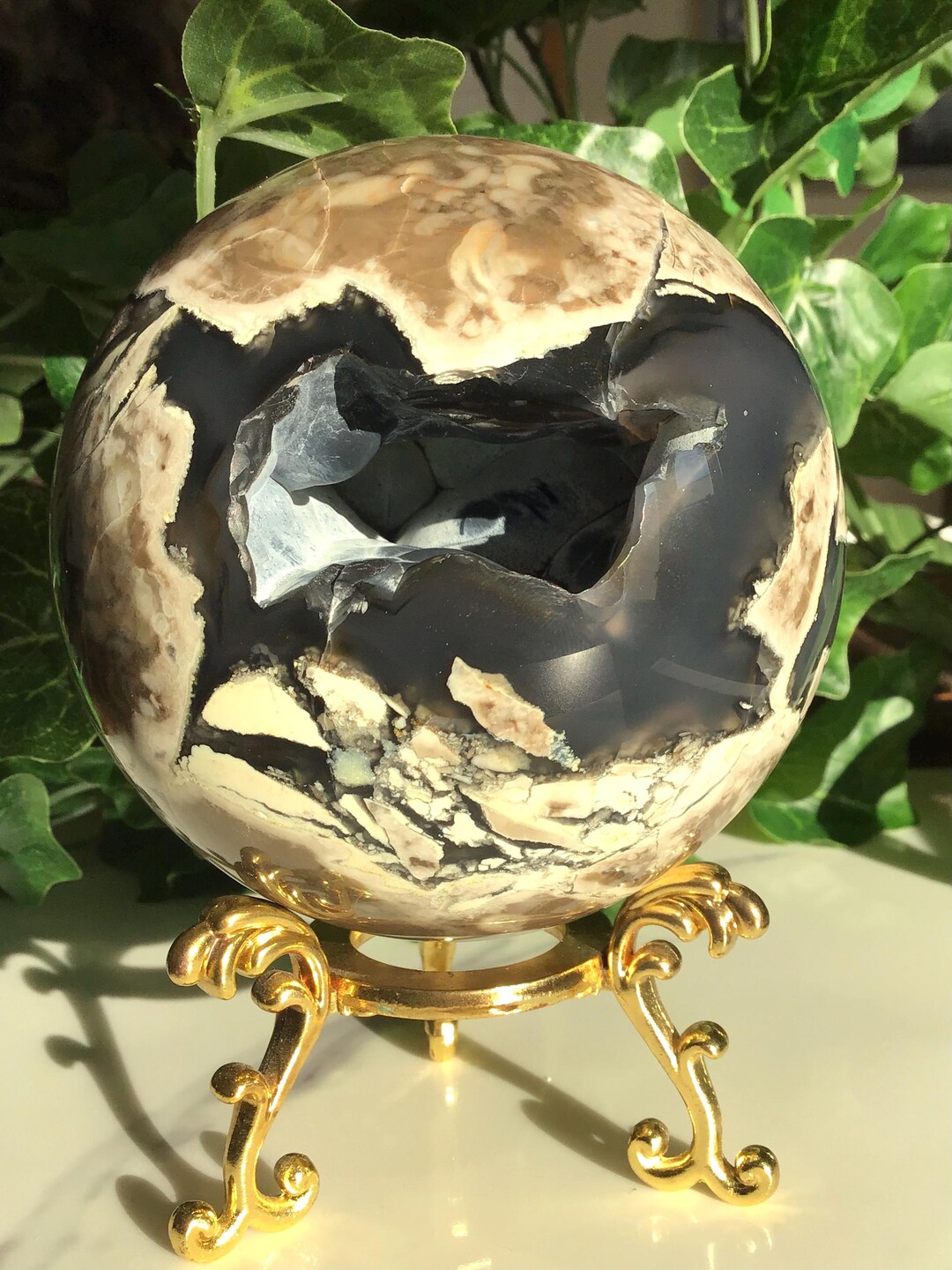 Volcano Agate Big Sphere - Etsy