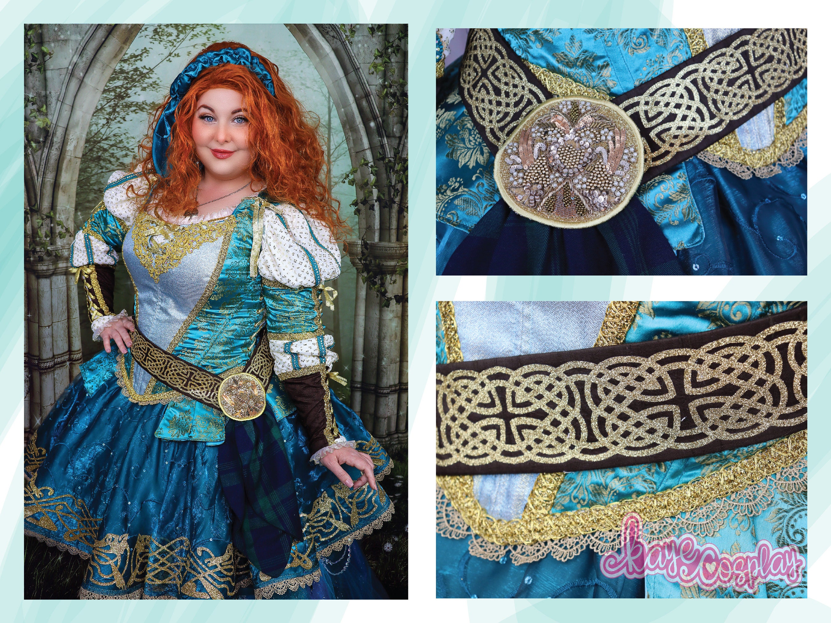 Scottish Princess Belt Design | AI Digital File for Cosplay, Embroidery ...