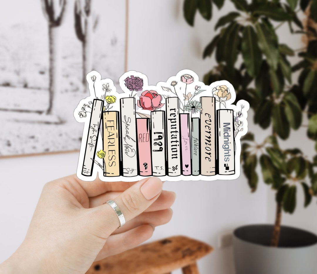 Floral Music Book Album Sticker - Etsy