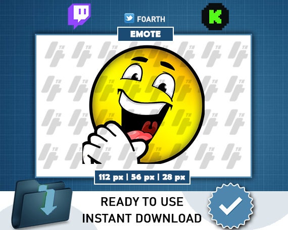 LUL EMOJI Emote Twitch Emote KICK Emote Discord Emote Facebook Emote ...