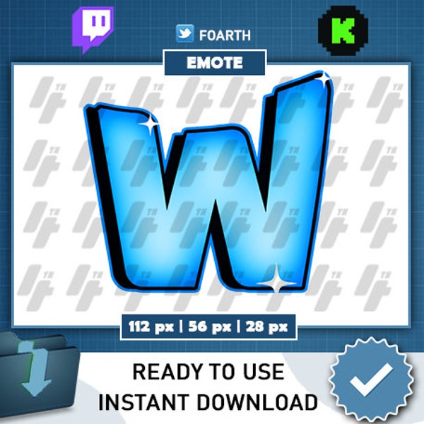 W Animated Twitch Emotes - Etsy UK