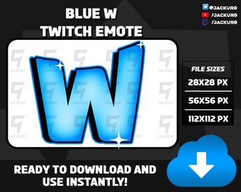 Twitch Emote BIG W - Etsy