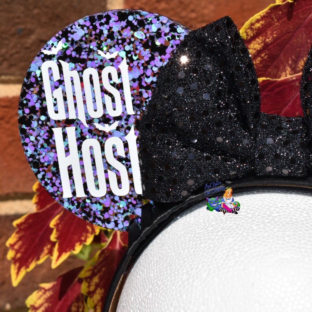 Haunted Mansion Resin Mouse Ears Ghost Host Ears - Etsy