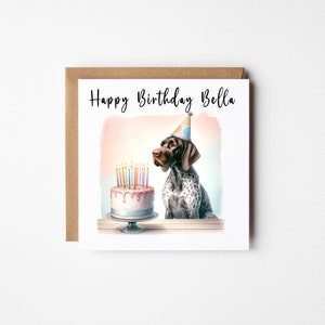 Personalised German Pointer Birthday Card | Card From Dog | Dog Card ...