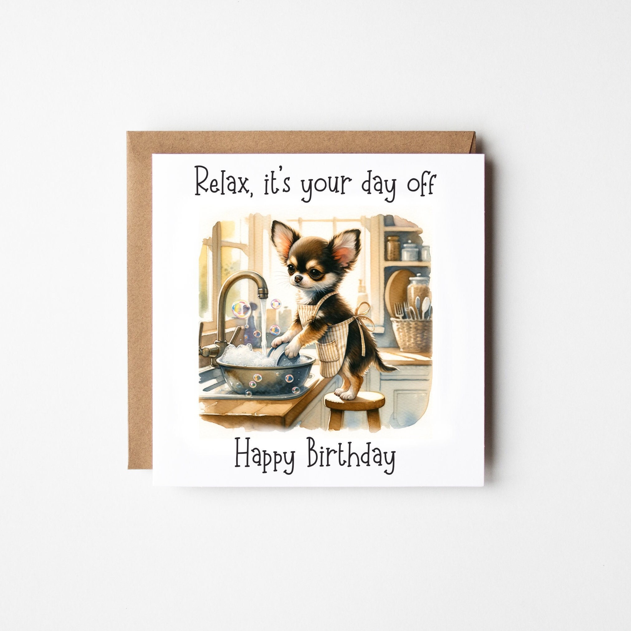Funny Chihuahua Birthday Card 2 Styles | Cute Dog Birthday Card | Dog ...