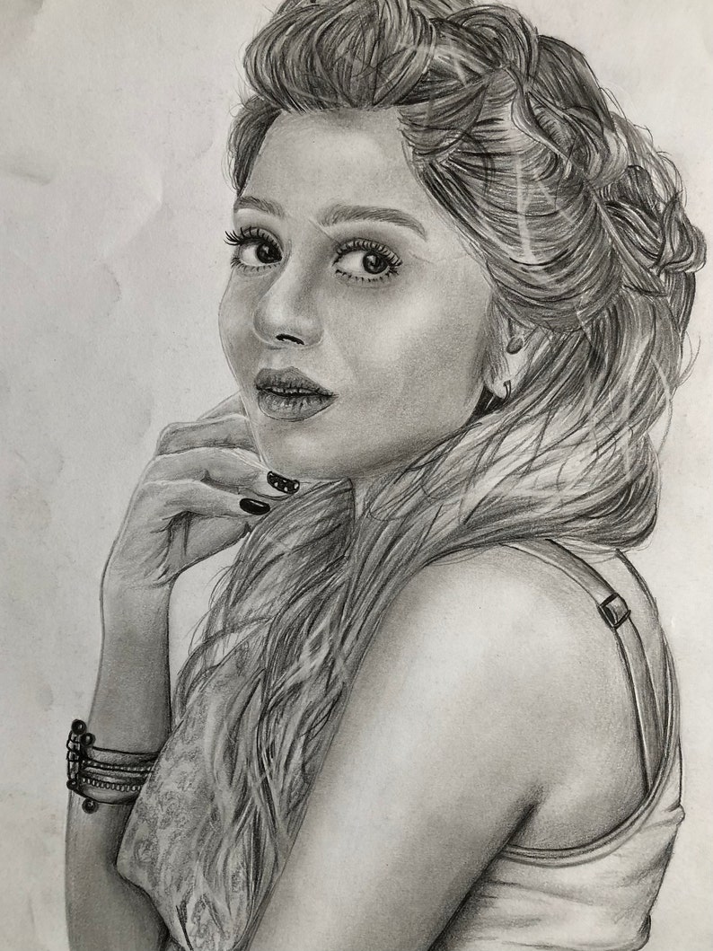 Personalized Pencil Drawing, Portrait, Customized, Illustration, Hand ...