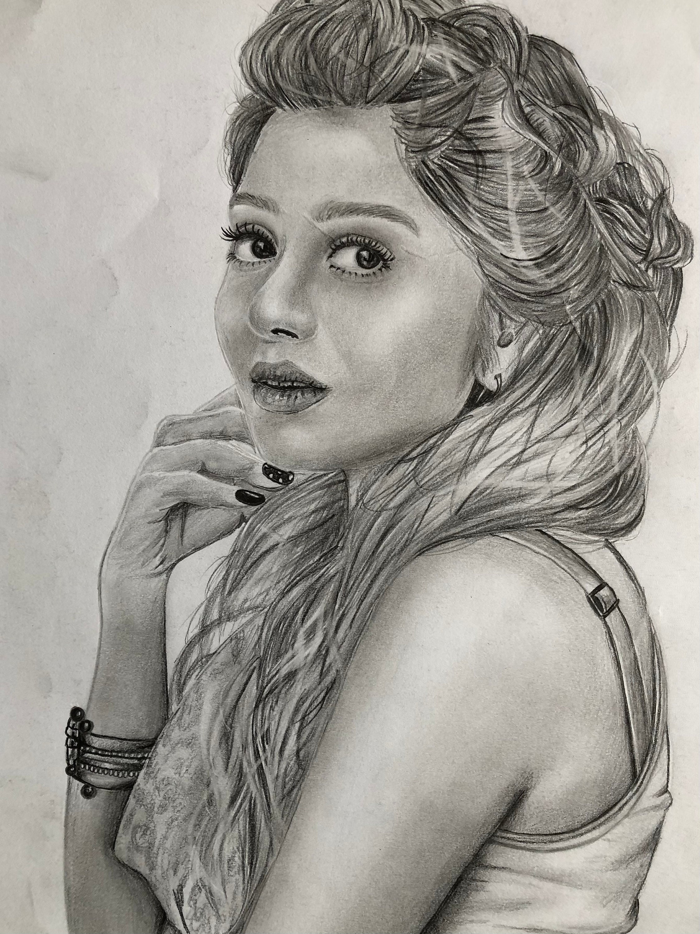 Personalized Pencil Drawing, Portrait, Customized, Illustration, Hand ...