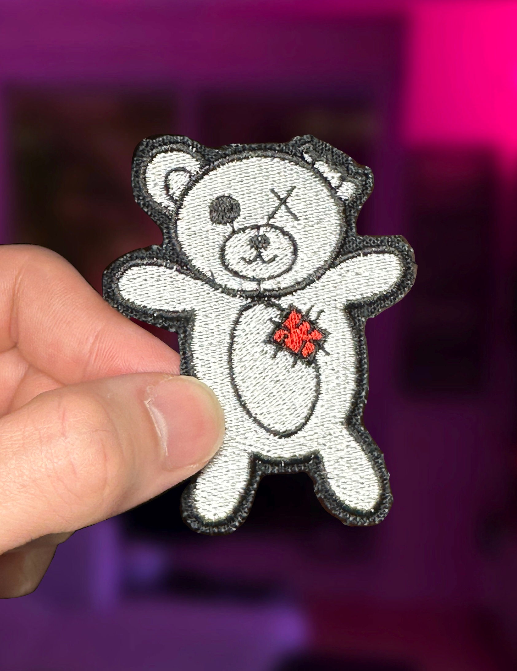 Teddy Bear Patch, Teddy Patch, Damaged Teddy, Bear Patch, Gift Under 10 ...