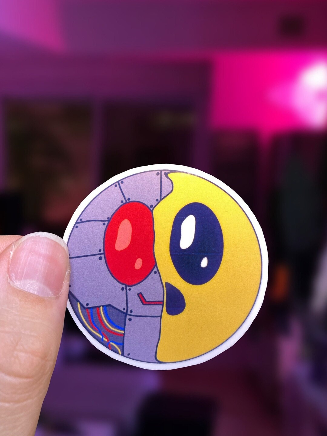 Cyborg Sticker, Cyborg Face, Robot Sticker, Android Face, Spooky Smiley ...