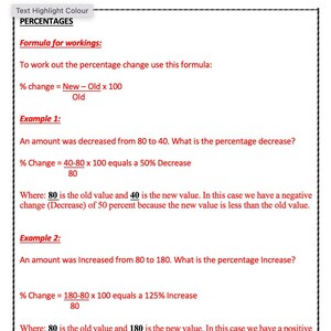 Printable Math Worksheets, Percentages, Probability, Median, Homeschool ...