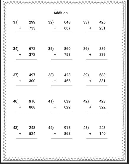 Printable Math Worksheets, Addition, Homeschool, Instant Download, With ...
