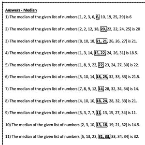 Printable Math Worksheets, Percentages, Probability, Median, Homeschool ...