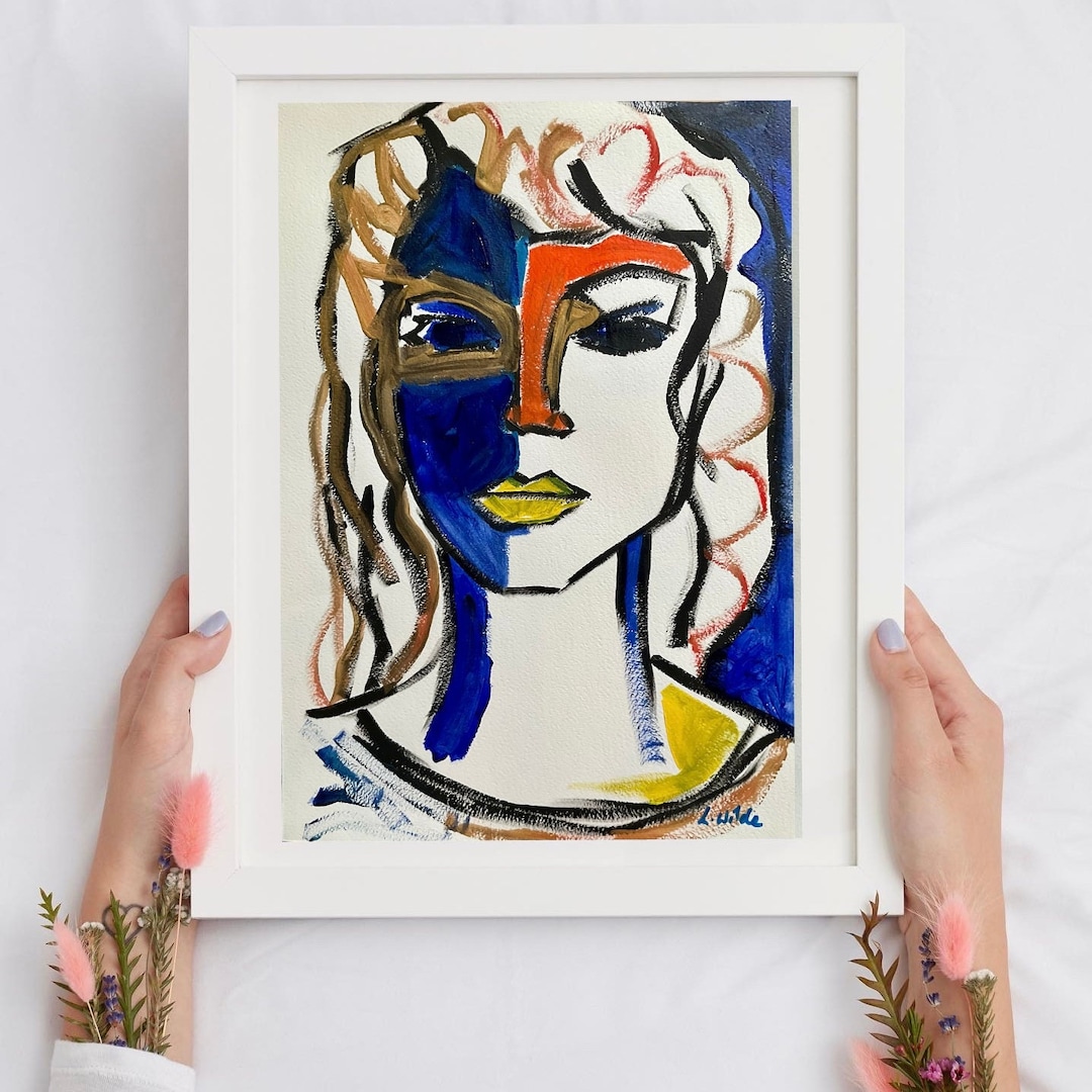 Athena - Abstract Figurative Painting - Etsy