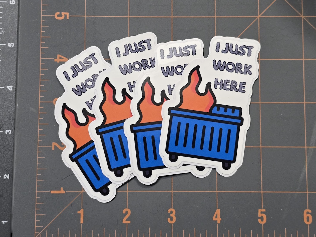 I Just Work Here - 3" Sticker - Etsy