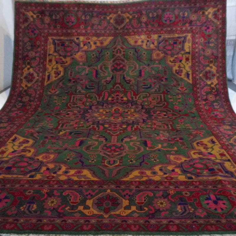 Afghan Pictorial Rug 8x10 - Etsy